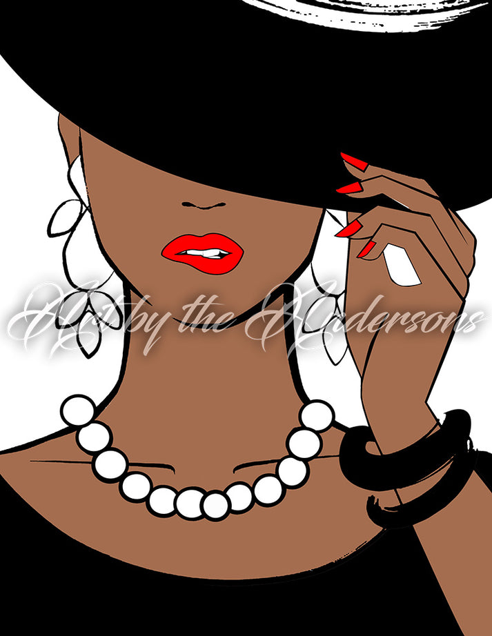 Haute Lady in Black | Wall Art – Art by the Andersons